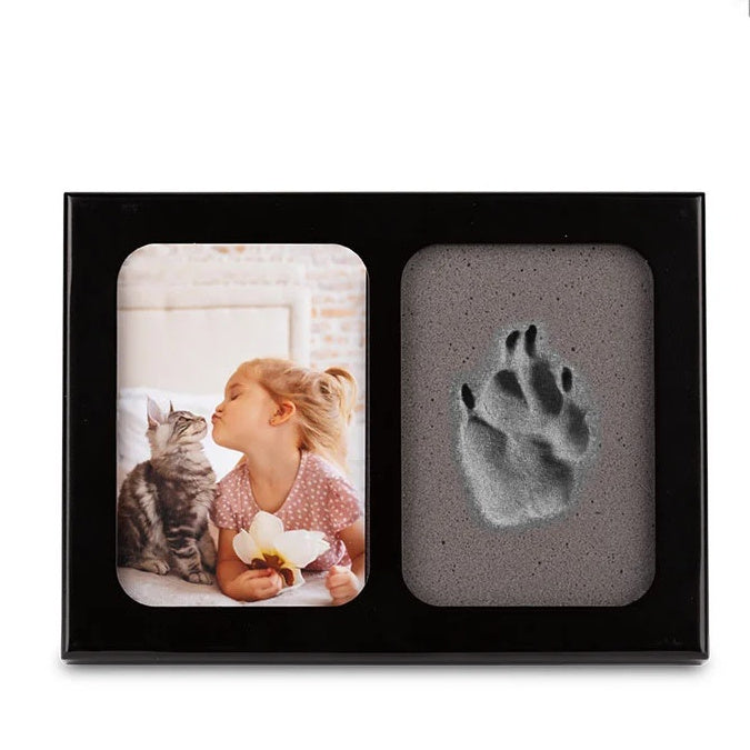 Paw Print Photo Frame | Paw Print Display Keepsake for Dogs and Cats ...